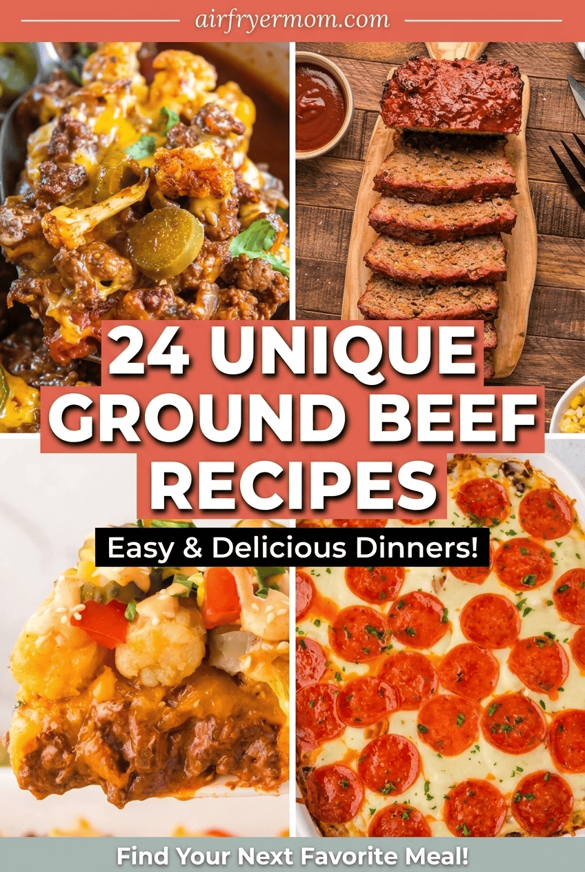 24 Unique Ground Beef Recipes You Might Not Have Tried Yet - Air Fryer Mom